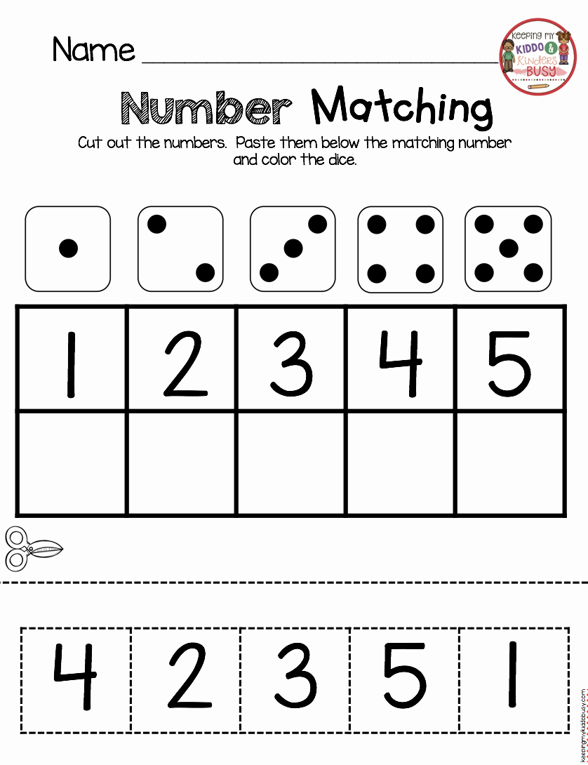 Counting Cut And Paste Worksheets New Kindergarten In August Freebies Counting Cut And Paste Worksheets New Kindergarten In August Freebies
