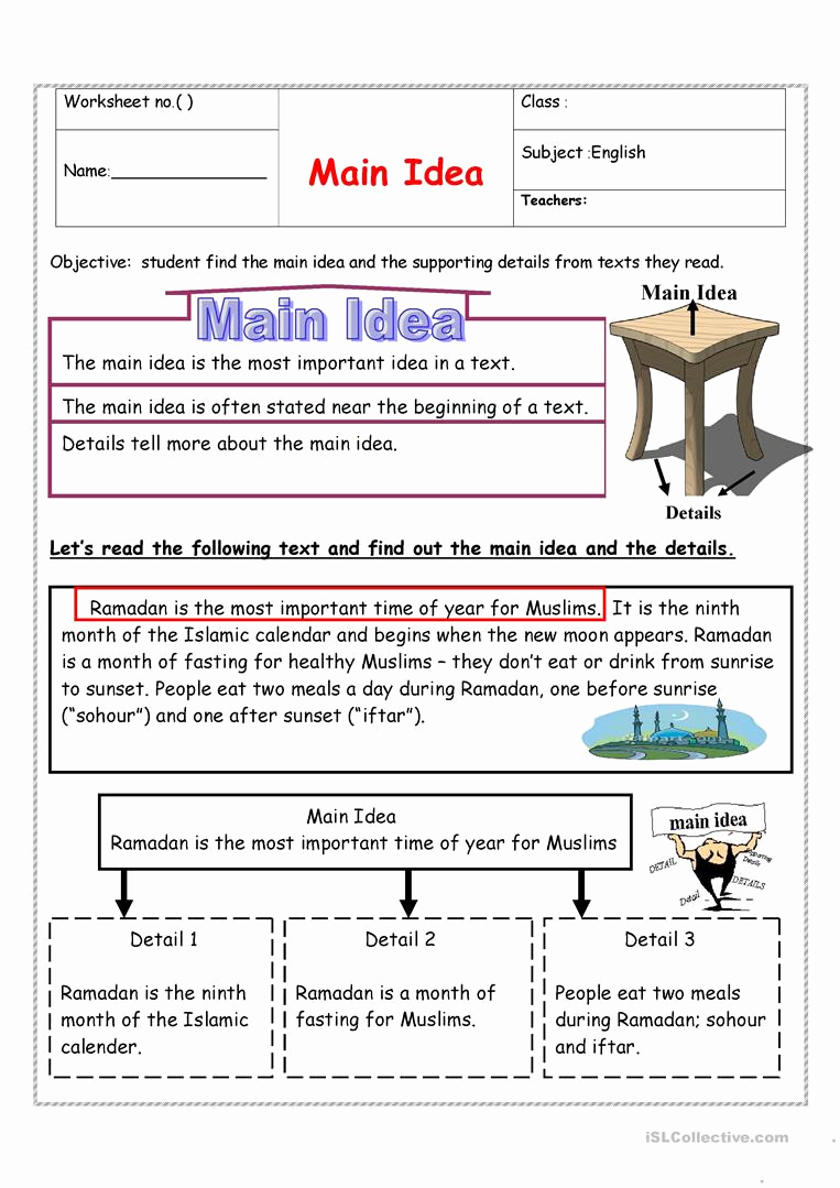 How To 30 Discover Main Idea And Details Worksheet Simple Template Design