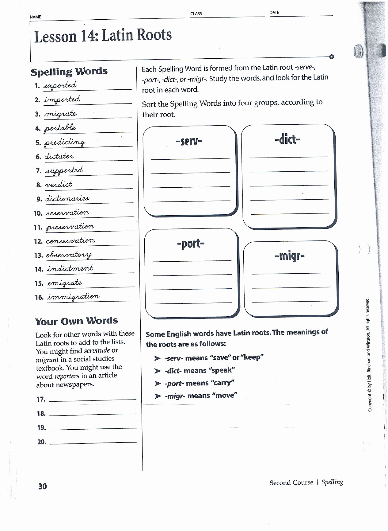Get 30 Creative Root Words Worksheet 5th Grade Simple Template Design Get 30 Creative Root Words Worksheet 5th Grade Simple Template Design